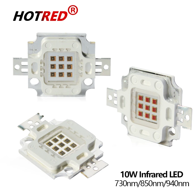 10W-High-Power-LED-Chip-IR-Infrared-730nm-850nm-940nm-Emitter-Light ...