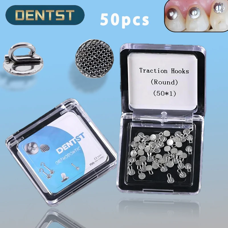 Dentst-50pcs-Orthodontics-Dental-Direct-Bond-Eyelet-Ceramic-Lingual ...