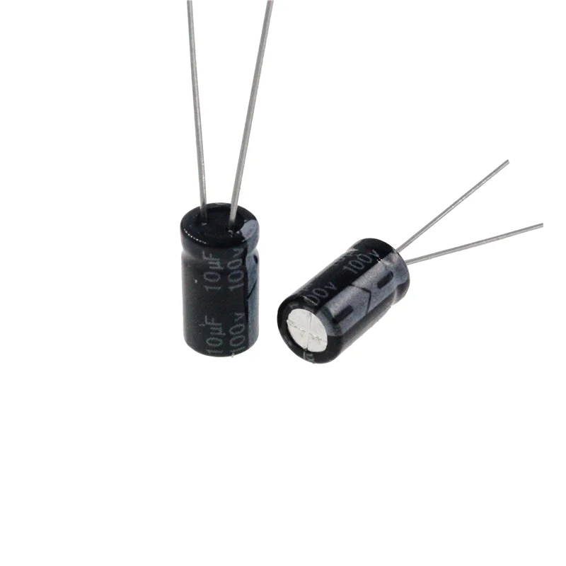 50pcs-10uF-100V-10MFD-100Volt-Aluminum-Electrolytic-Capacitor-5-11mm ...