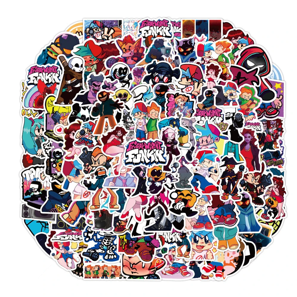 Cartoon-Horror-Game-Friday-Night-Funkin-FNF-Stickers-For-Car-Laptop ...