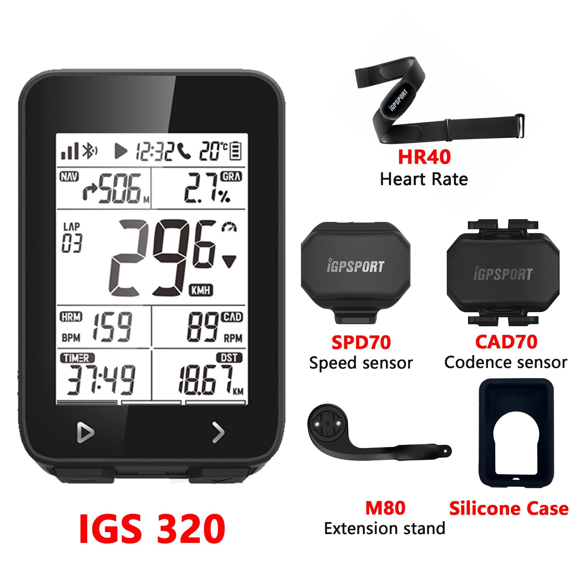 IGPSPORT-iGS320-Cycling-Computer-IPX7-Blu5-0-ANT-GPS-72H-Battery-Life ...