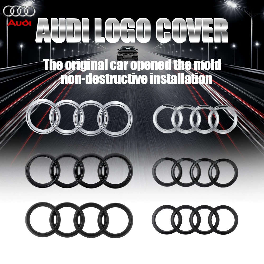 1PCS-ABS-Car-Front-Rear-Badge-Emblem-Decoration-Sticker-For-AUDI-A4-A3 ...