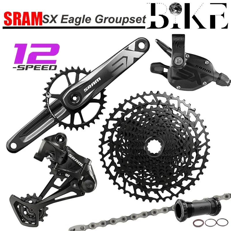 SRAM-SX-Eagle-MTB-Groupset-Kit-DUB-Crankset-Gatilho-Shifter-desviador ...