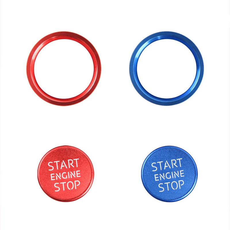 Aluminum-Car-Engine-One-Click-Start-Stop-Button-Ring-Covers-Case-Trims ...