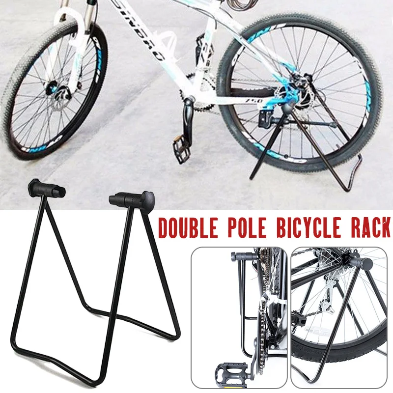 Bike Support Foldable Metal Bicycle Stand Triangle Vertical for ...