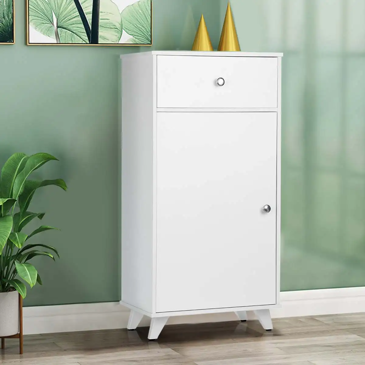 3 types Bathroom Cabinet Bathroom Cupboard 1 Door 3 Shelves Floor ...