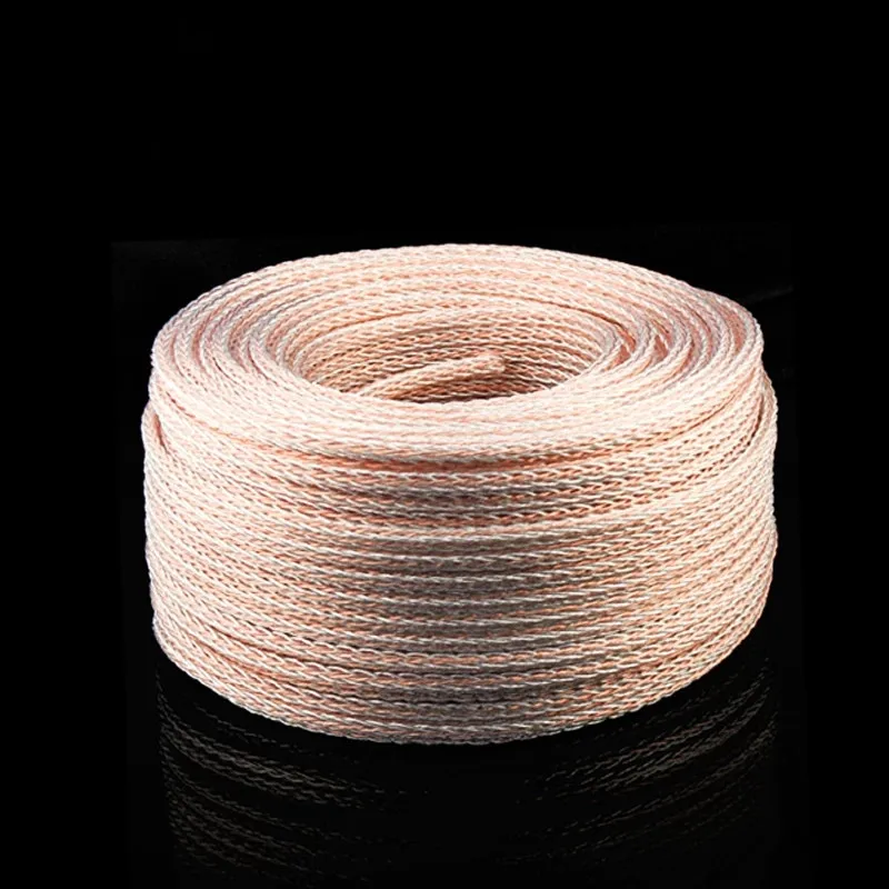 Hi End Audio Speaker Cable 7N Single Crystal Copper OCC Plating Silver ...