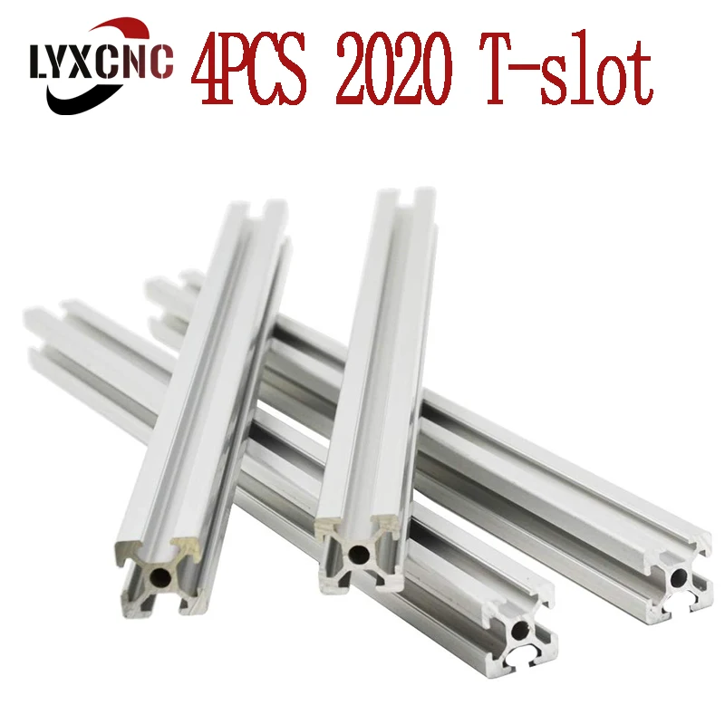 4pcs-2020-Aluminum-Profile-Extrusion-T-slot-100mm-800mm-Linear-Rail ...