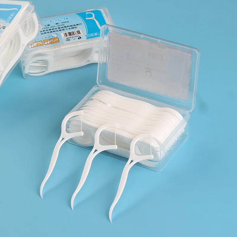 Palillo-de-dientes-ultrafino-desechable-hilo-dental-port-til-de-doble ...
