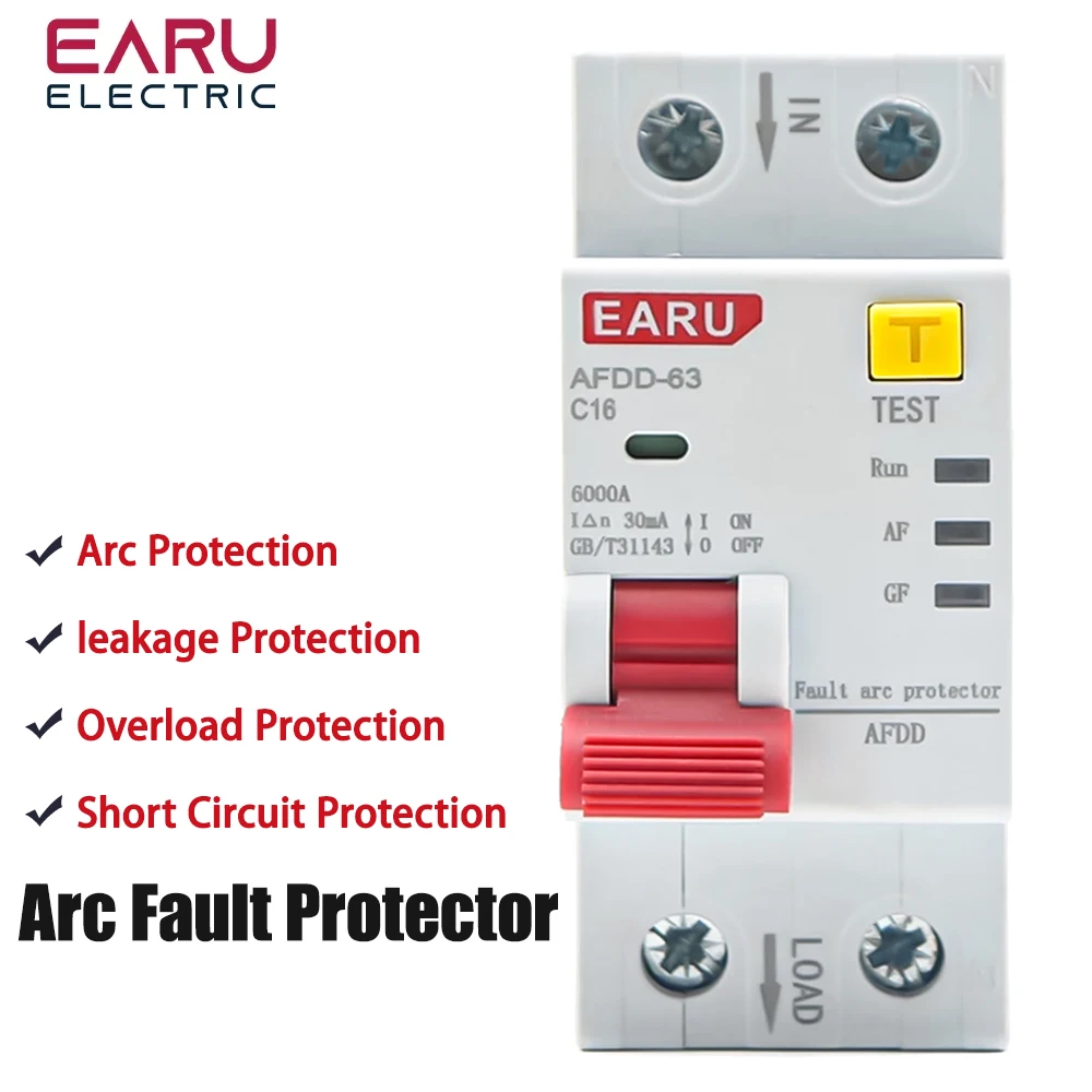 2P-AFDD-63-AFCI-Arc-Fault-Protector-Device-Circuit-Breaker-Interrupte ...