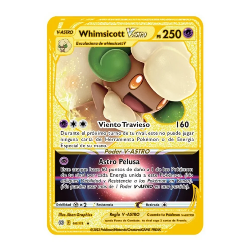 2023 new Spanish Pokémon Cards Metal Letters Spanish Iron Cards Mewtwo ...