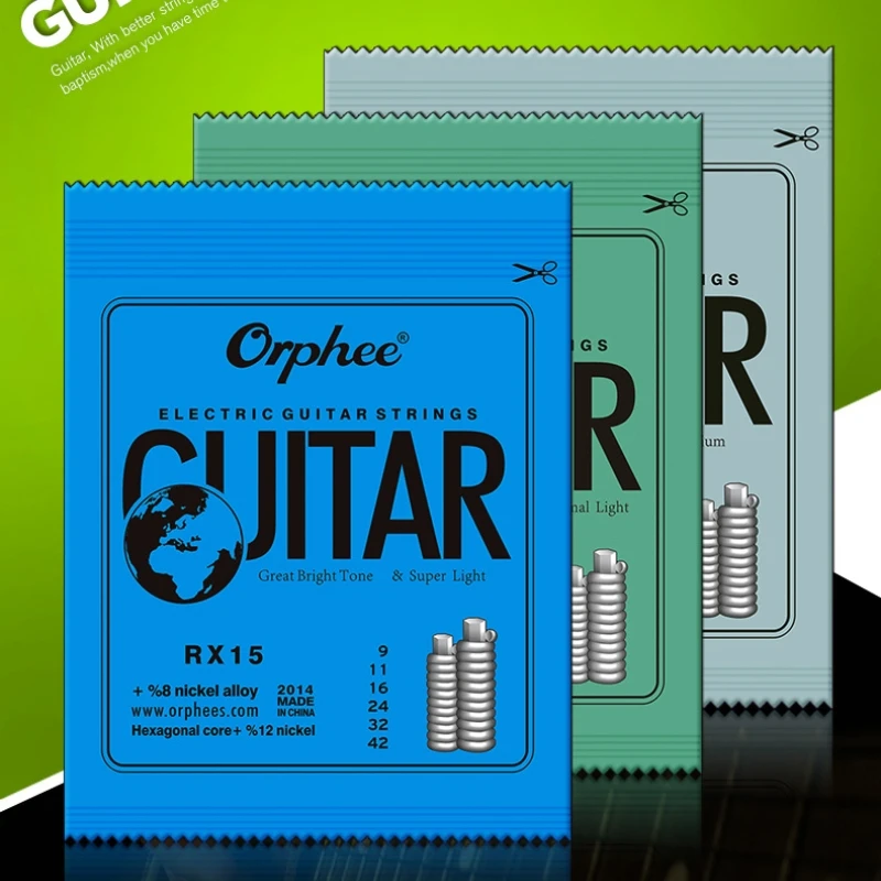 Orphee-Metal-Electric-Guitar-Strings-Set-RX-Series-Practiced-Hexagonal ...