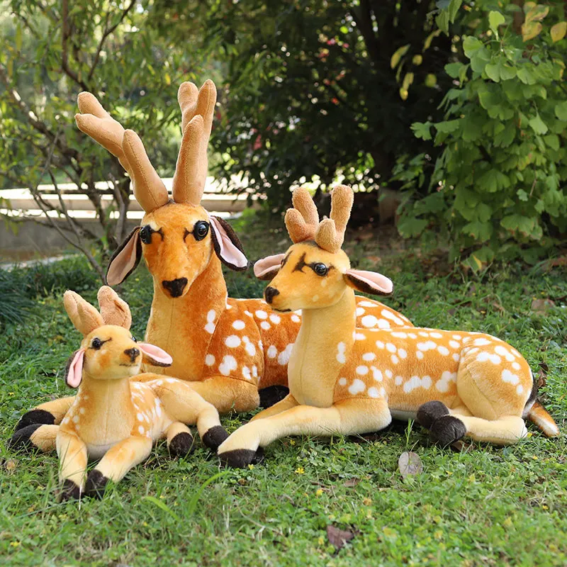Hot-Sale-Simulation-Giant-Deer-Plush-Toy-Lifelike-Sika-Deer-Toy-Real ...