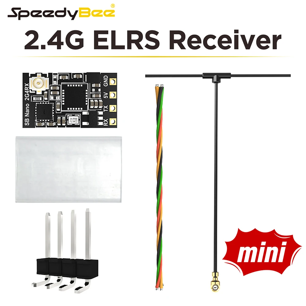 SpeedyBee Nano 2.4G ExpressLRS ELRS Receiver for FPV Freestyle Long ...