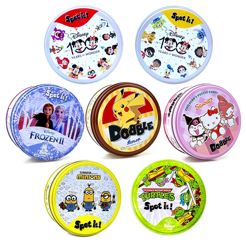 Spot-It-Juego-de-cartas-de-Dobble-Juego-de-mesa-doble-de-Disney-Sanrio ...