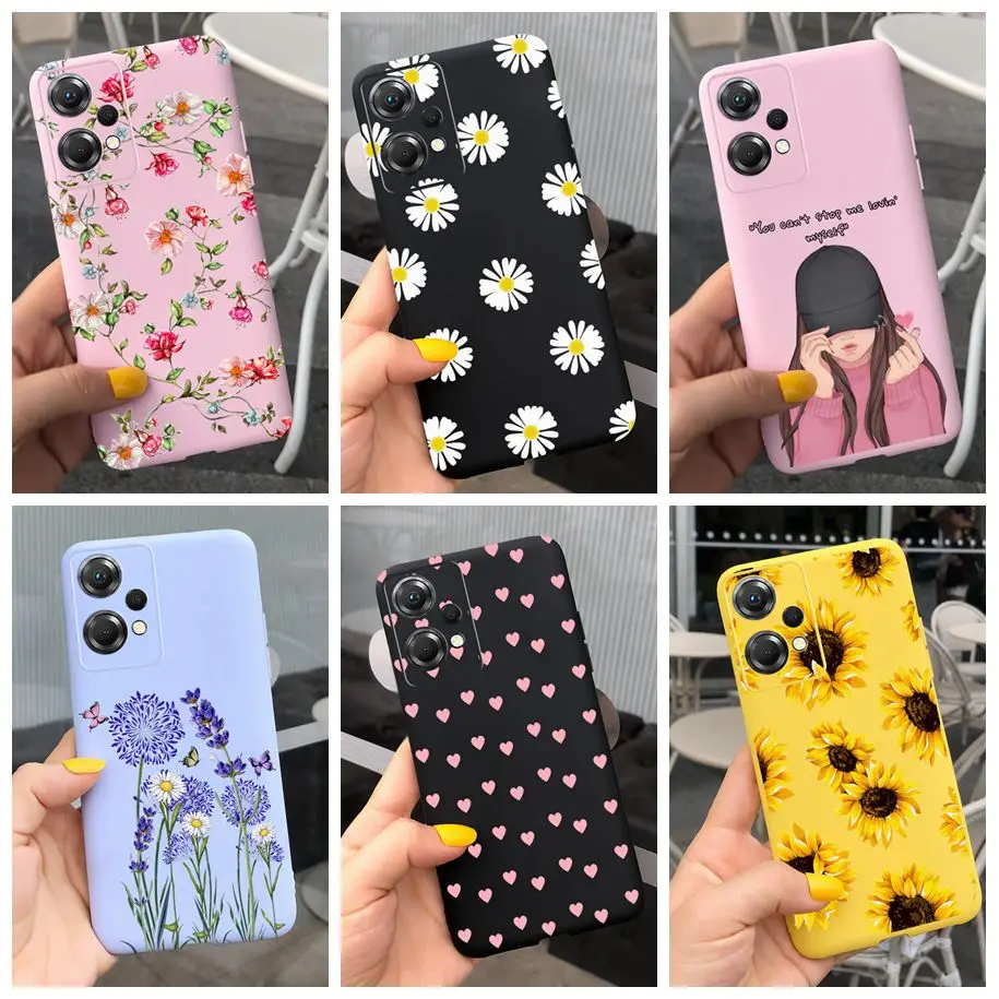 For OnePlus Nord CE 2 Lite 5G Case Daisy Flower Soft Silicone Back ...