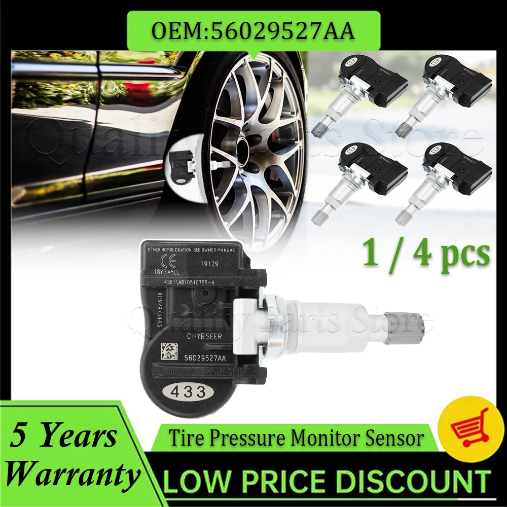 Car Tire Pressure Sensor TPMS 433MHZ For 2008 Chrysler 300 Dodge ...