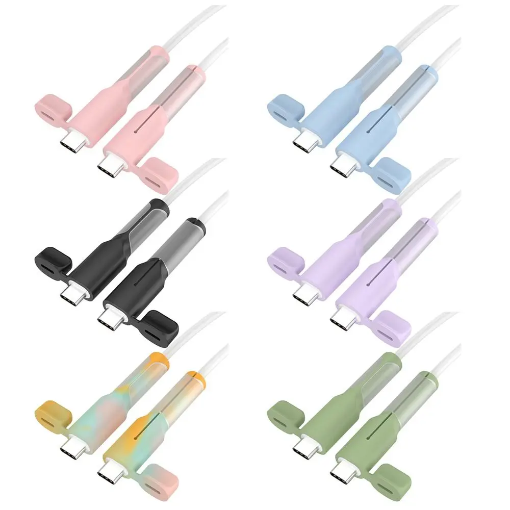 1pc New Cable Protector Soft Silicone Cover Type C Charger Cable ...