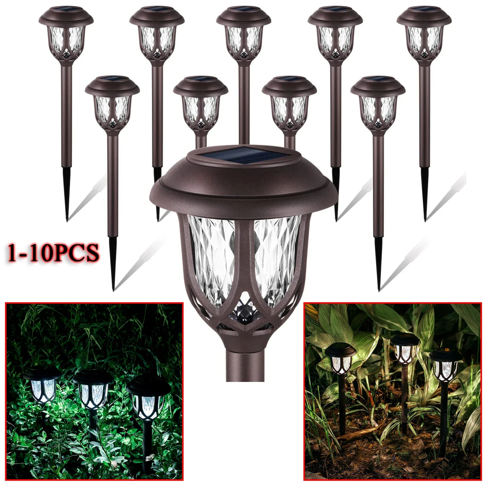 1-2-4-6-8-10pcs-Outdoor-Solar-Lawn-Lights-Garden-LED-Decorative-Lights ...