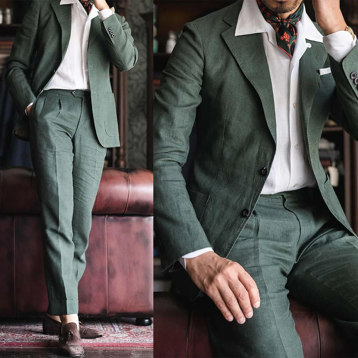 Classical-Men-Suit-Notched-Lapel-Regular-Single-Breasted-Formal-Suits ...