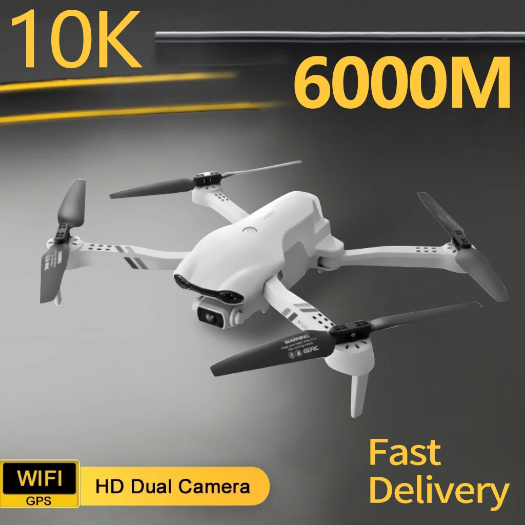 Presente Drone profissional, RC F10, 10K HD câmera dupla, GPS, 5G, WiFi ...