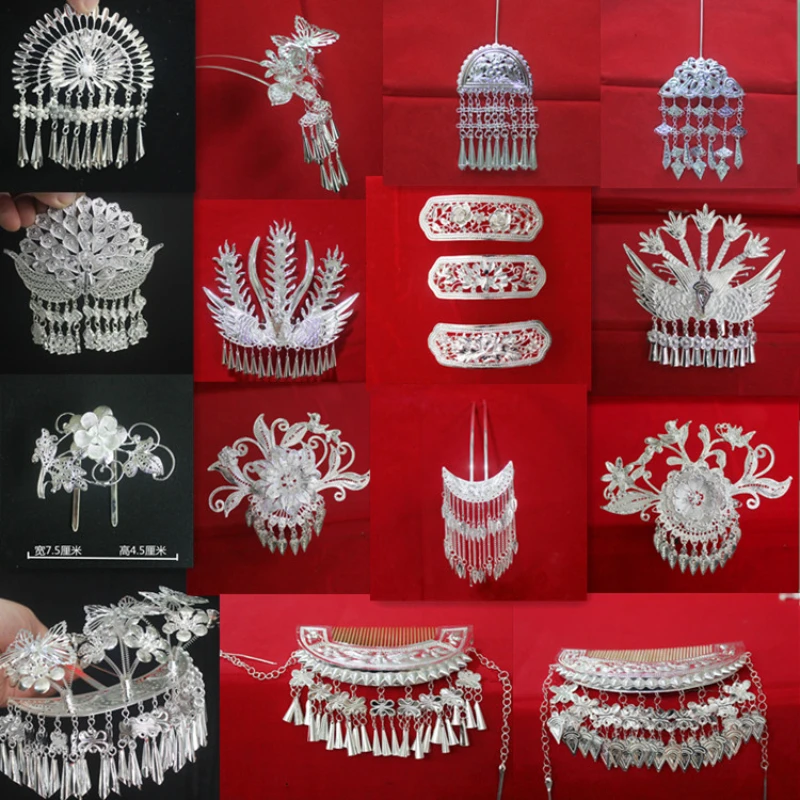 Hmong-Headwear-for-Women-Miao-Silver-Headdress-Bohemian-Ethnic-Dance ...