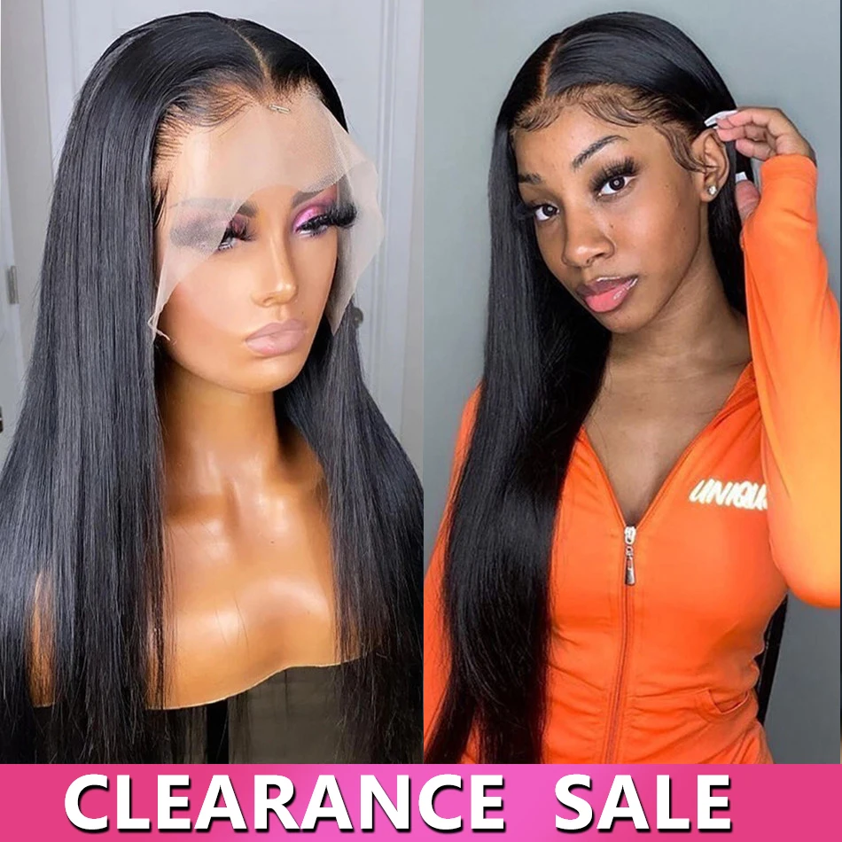 Full Lace Human Hair Wigs 360 Hd Transparent - Straight Lace Front Wig ...