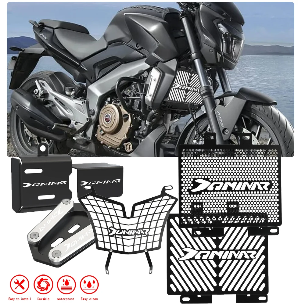 Protector-de-faro-para-BAJAJ-DOMINAR-250-DOMINAR-400-soporte-lateral ...