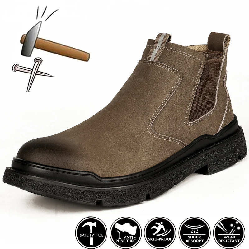 Waterproof-Men-Welder-Shoes-Steel-Toe-Work-Shoes-Man-Anti-spark-Anti ...