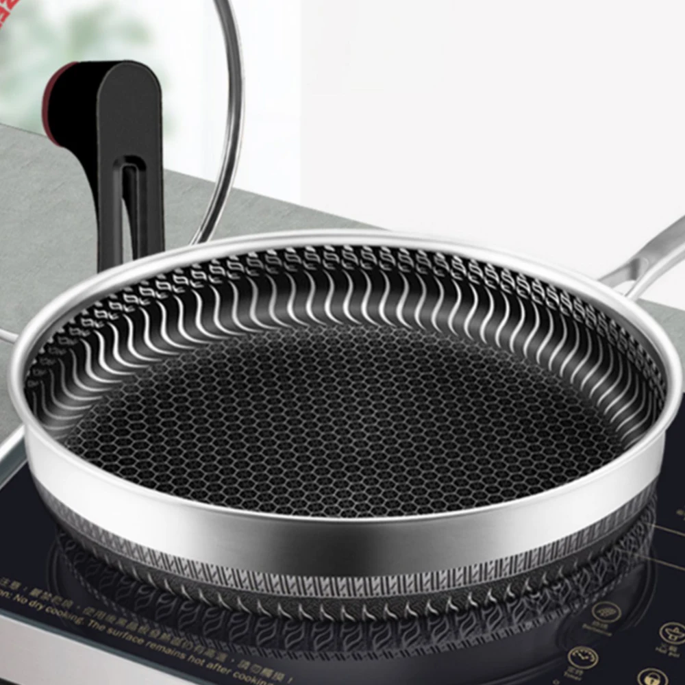 304-Stainless-Steel-Kitchen-Quality-Frying-Pan-Nonstick-Pan-Cooking ...