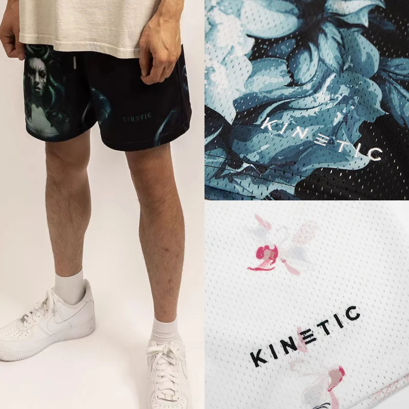 KINETIC-Print-Trend-Shorts-Casual-Shorts-Men-s-Gym-Fitness-Sports ...
