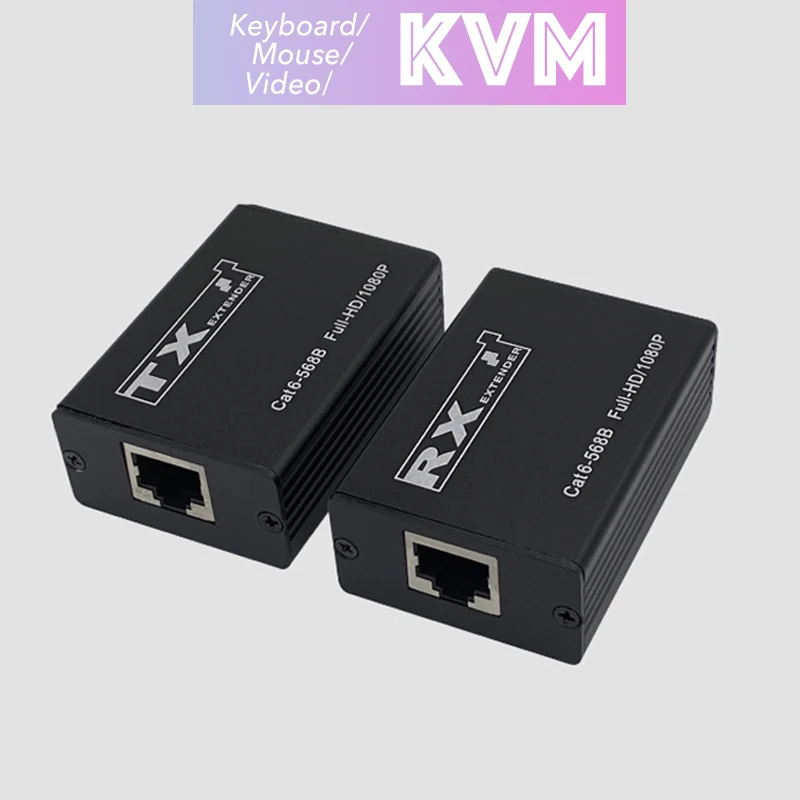 USB-Extender-KVM-30M-1080P-HDMI-compatible-RJ45-USB-Extend-Over-Cat6 ...