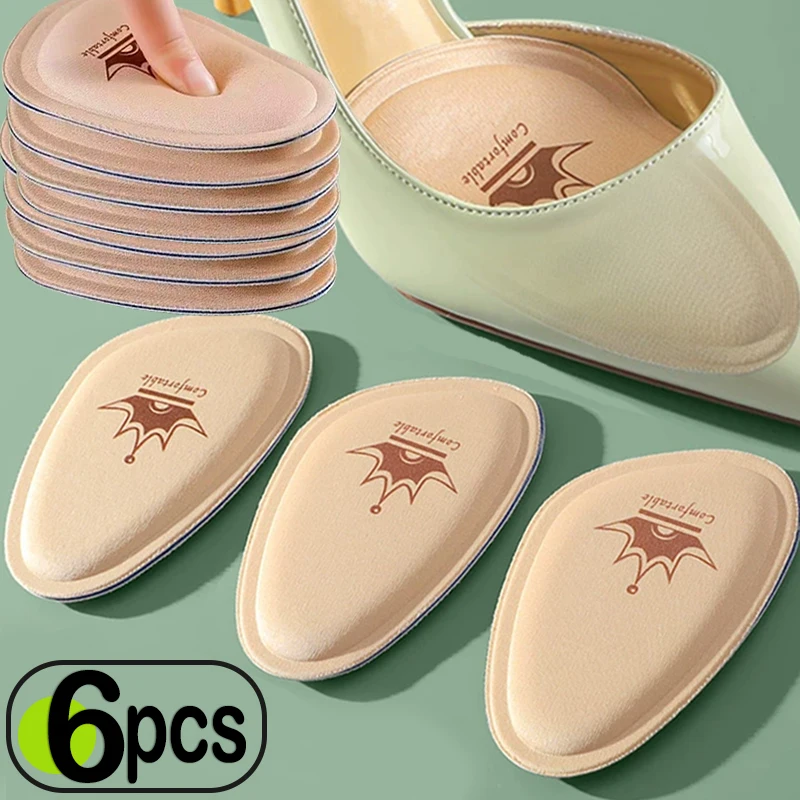 2/6pcs Front Foot Cushion Forefoot Pads Women High Heels Non-slip Pain ...
