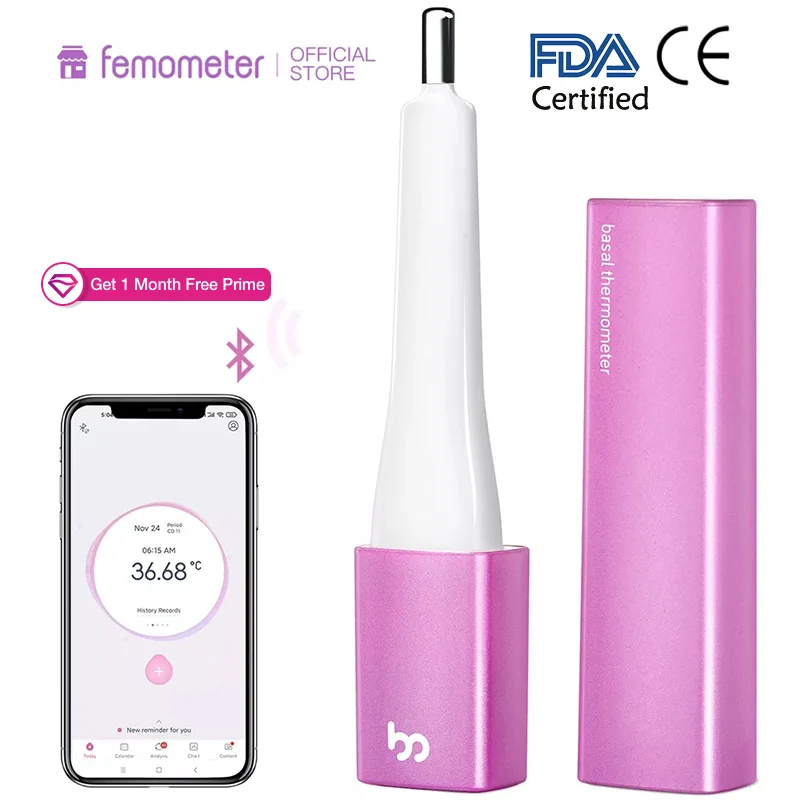 Femometer Smart Basal Thermometer Period Ovulation Tracker Auto BBT ...