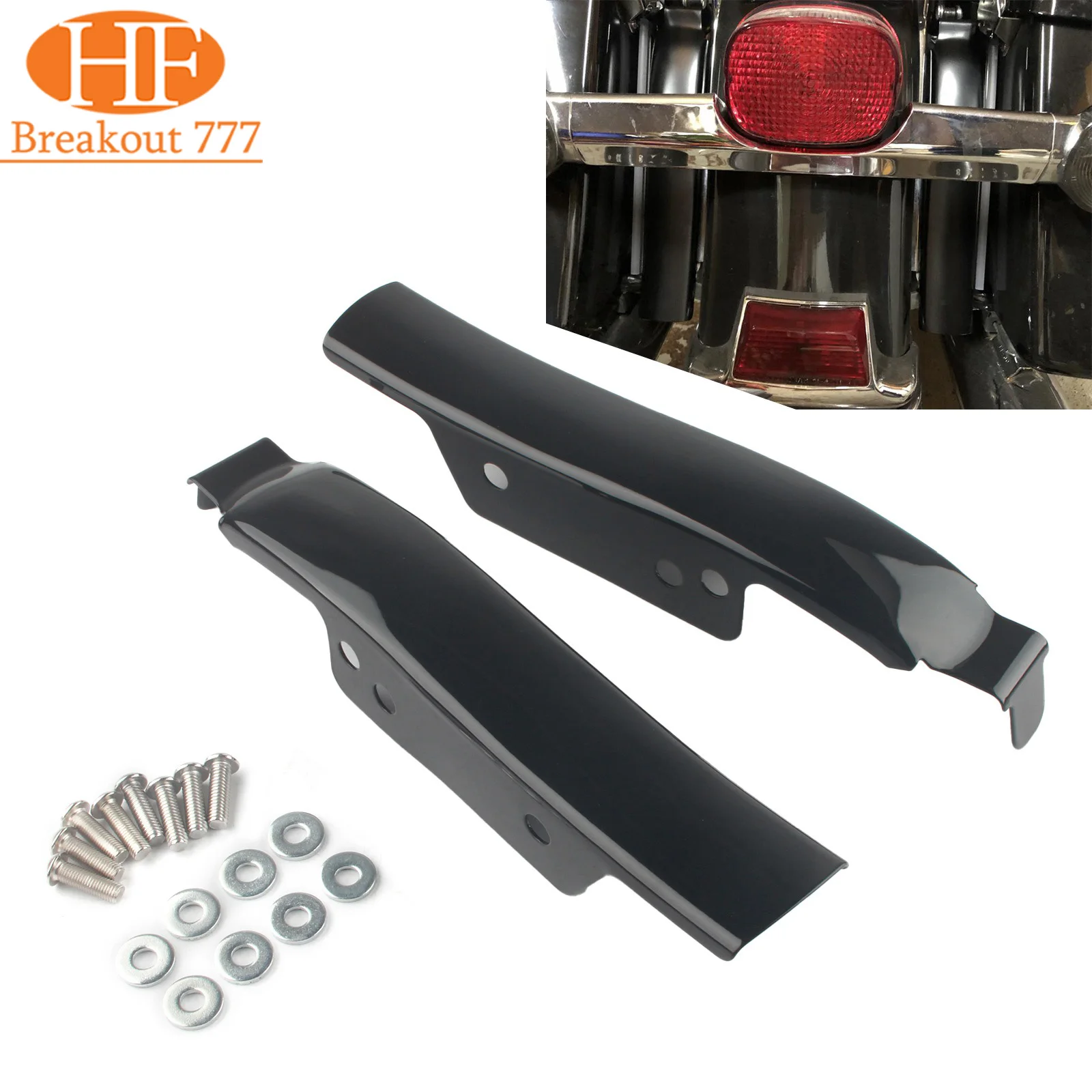 1Pair Rear Fender Bracket For Touring models 1993-2008 FLHRCI with rear ...