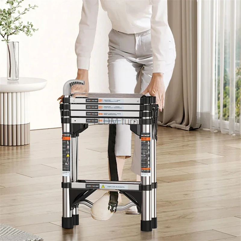 Household-Folding-Aluminum-Stairs-Multi-functional-Telescopic-Ladder ...