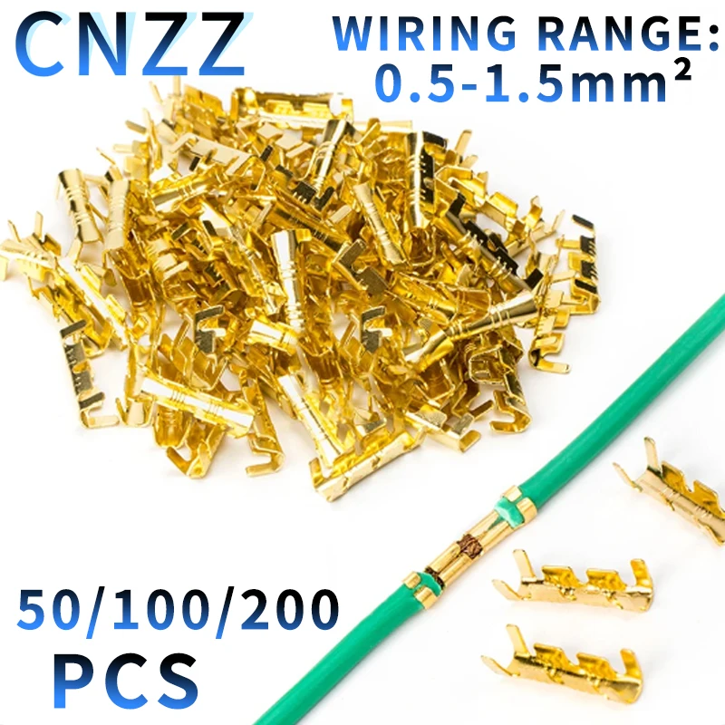 50-100-200PCS-0-5-1-5mm2-U-shaped-453-Wire-Connector-Small-Teeth-Fascia ...
