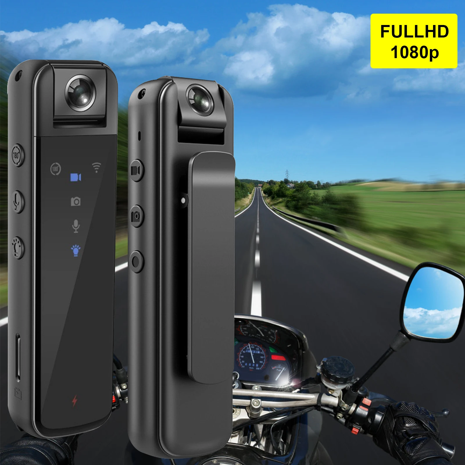 C-mera-Rotatable-Back-Clip-para-Motocicleta-Mini-Port-til-1080P-Detec-o ...