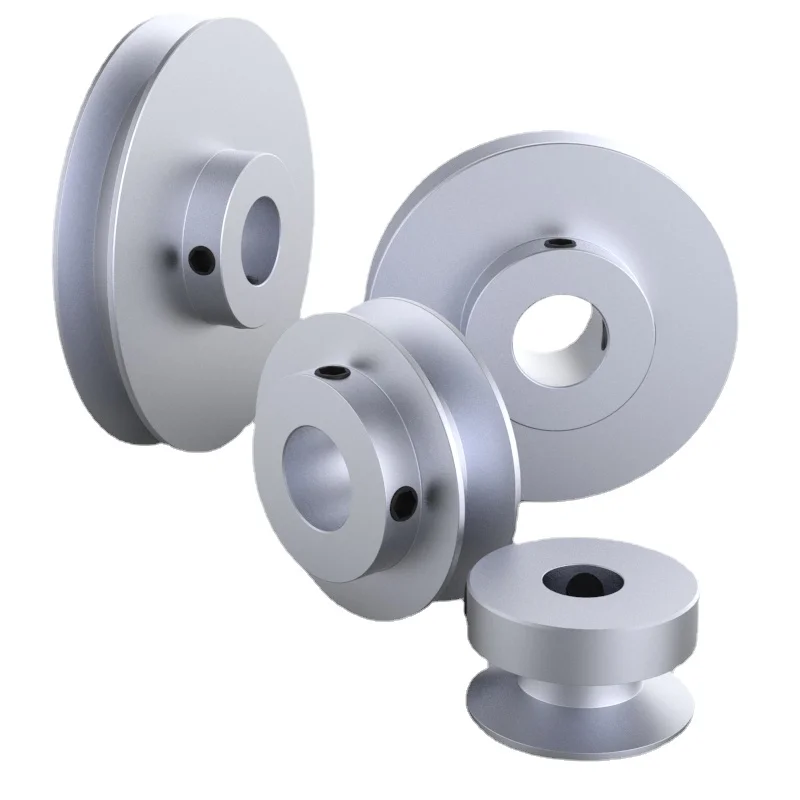 1pcs V-belt pulley type a single-slot aluminum alloy small wheel large ...
