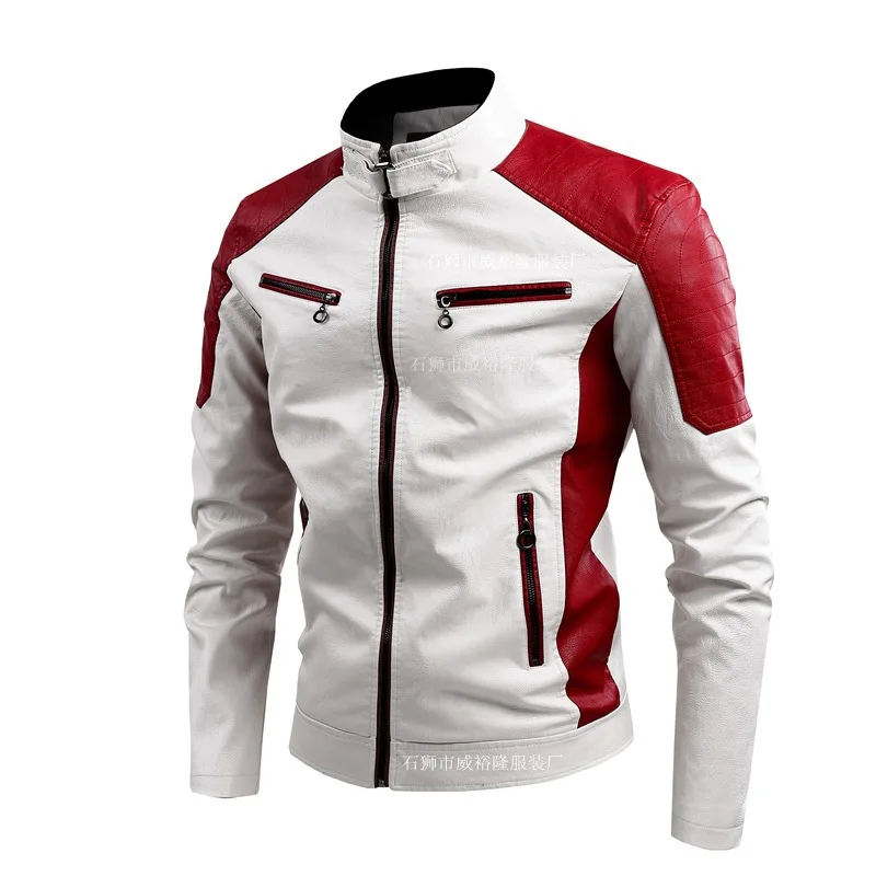 Winter-Multi-Pocket-PU-Men-s-Jacket-Thickened-Zipper-Insulation-Jacket ...