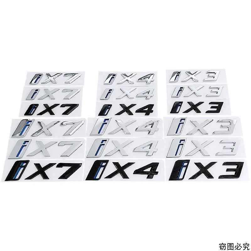 i4 i7 i3 iX iX3 iX4 iX7 new old logo car stickers for BMW new energy i4 ...