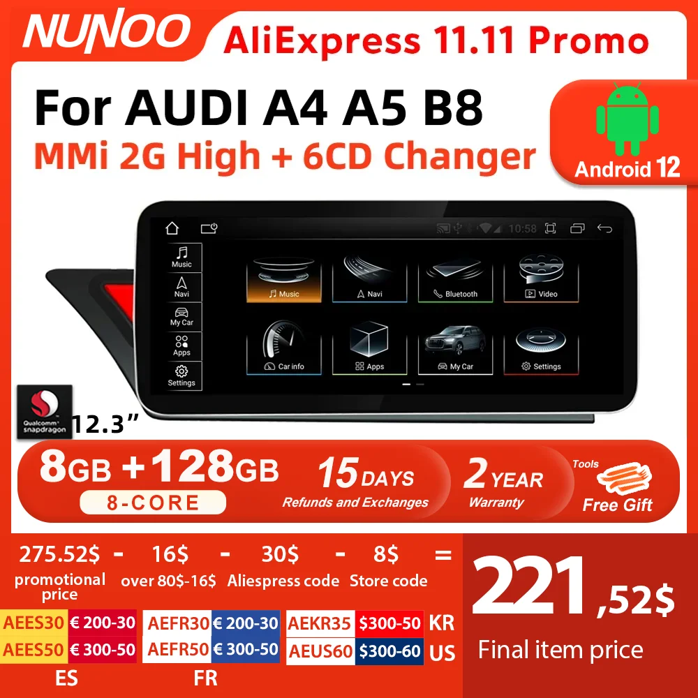 Reproductor-multimedia-con-Android-12-para-coche-dispositivo-con-CarPlay-est-reo-navegador-GPS ...