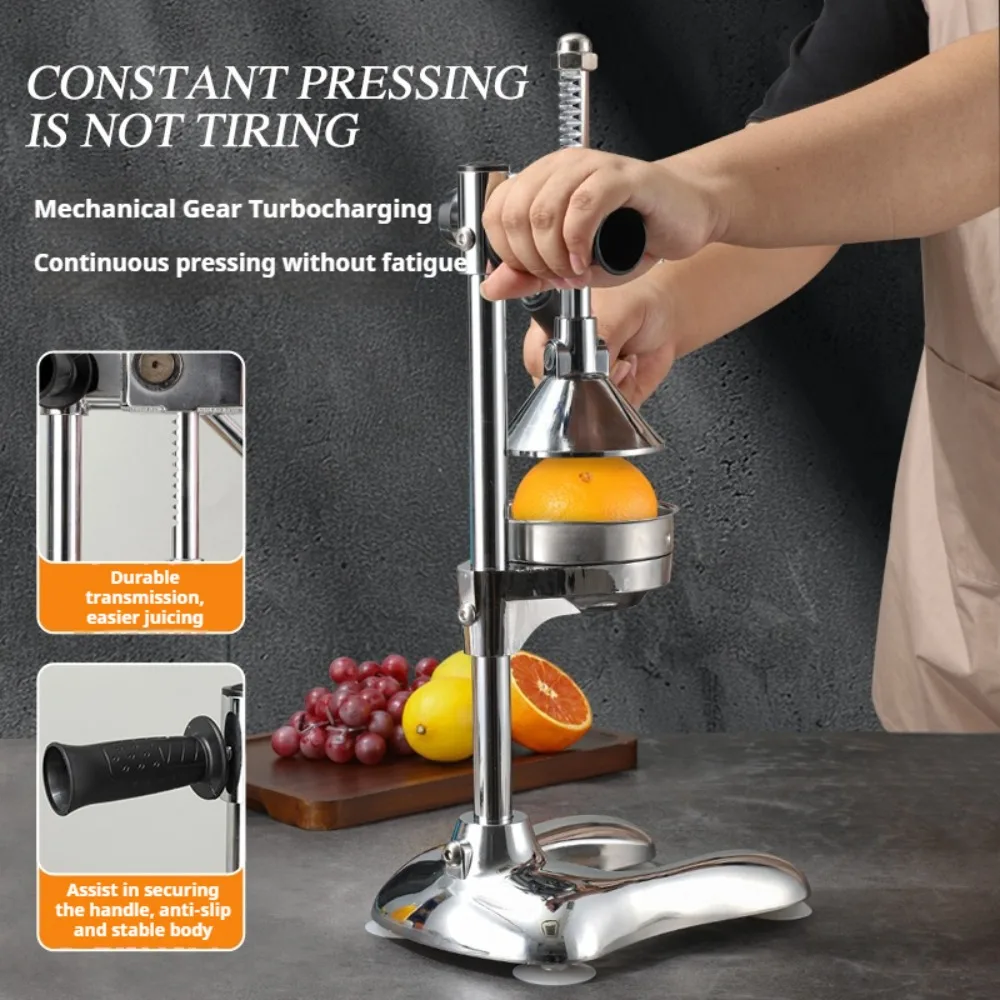 Lemon Juicer Orange Squeezer Stainless Steel Manual Citrus Press Grape ...