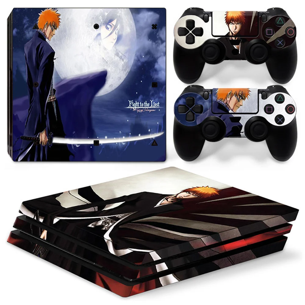 For-PS4-Pro-Anime-BLEACH-PVC-Skin-Vinyl-Sticker-Decal-Cover-Console ...
