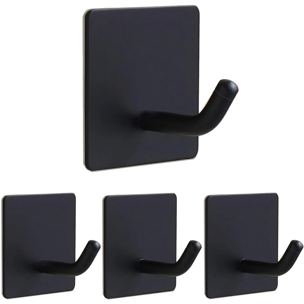 4Pack-Adhesive-Wall-Hook-Stainless-Steel-Sticky-Coat-Hooks-Towel-Hanger ...