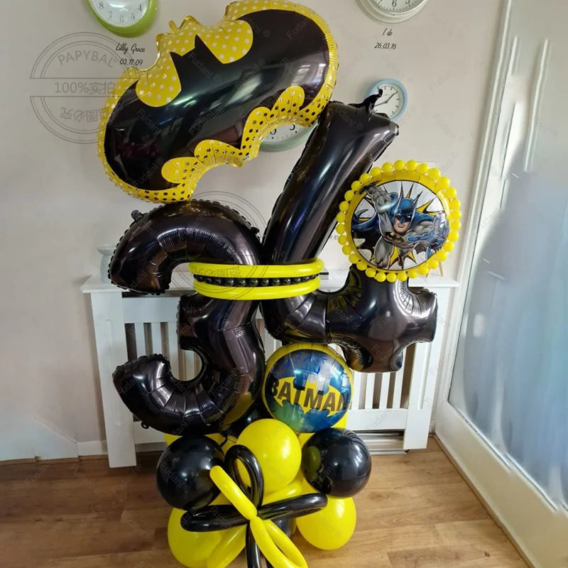 Juego de Columnas de Globos Batman con temática de Marvel, 30 Uds., con ...