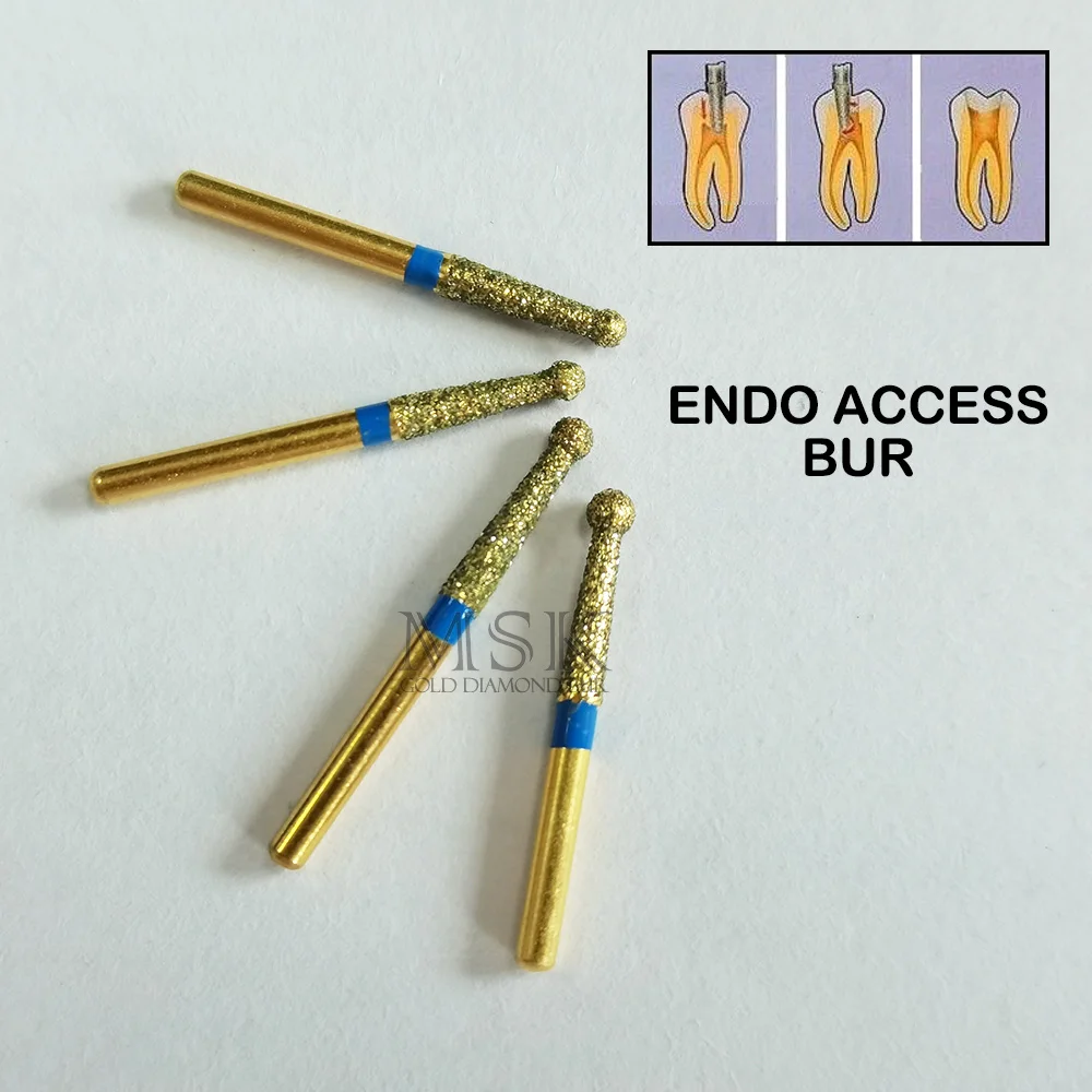 trial-order-dental-gold-diamond-bur-1-piece-wheel-round-ball-cone ...