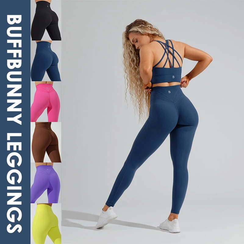 Buffbunny-Leggings-Yoga-Soft-High-Waist-3line-Elastic-Women-Fitness-Tights-2023-Fashion-Pants ...
