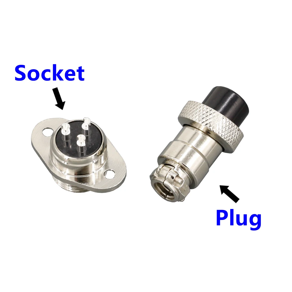 1 PCS Aviation Socket Plug GX16-2/3/4/5/6/7/8/9/10P 16MM Rhombus Flange ...