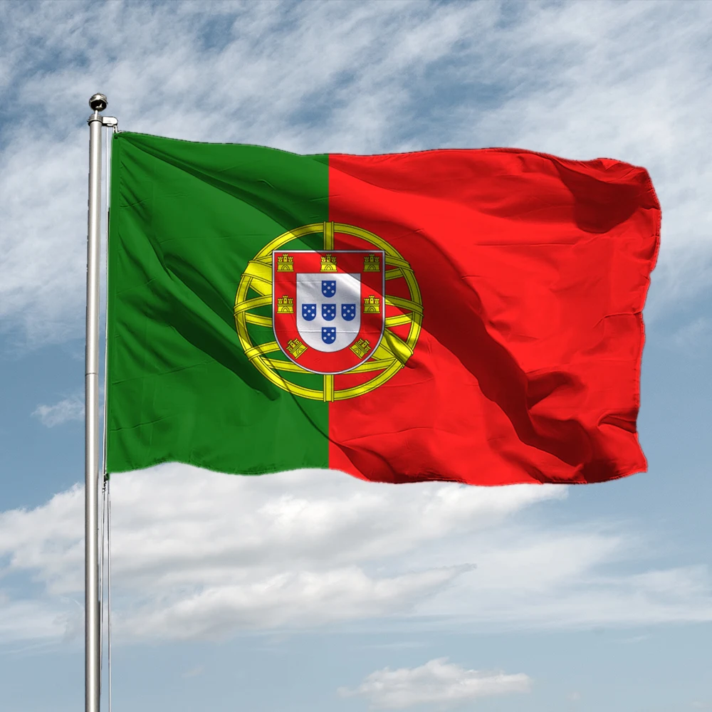 90X150cm Portugal Flag Portuguese Republic Banner Hanging Polyester Portuguesa Portgual National ...